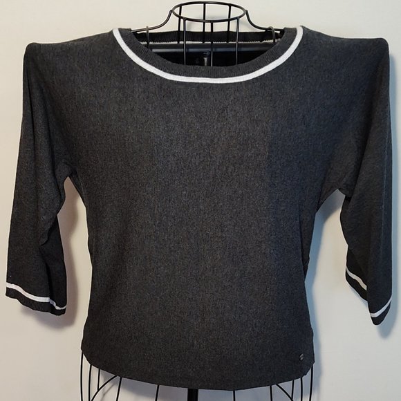Jones New York | Sweaters | Jones New York Signature Gray White Sweater ...